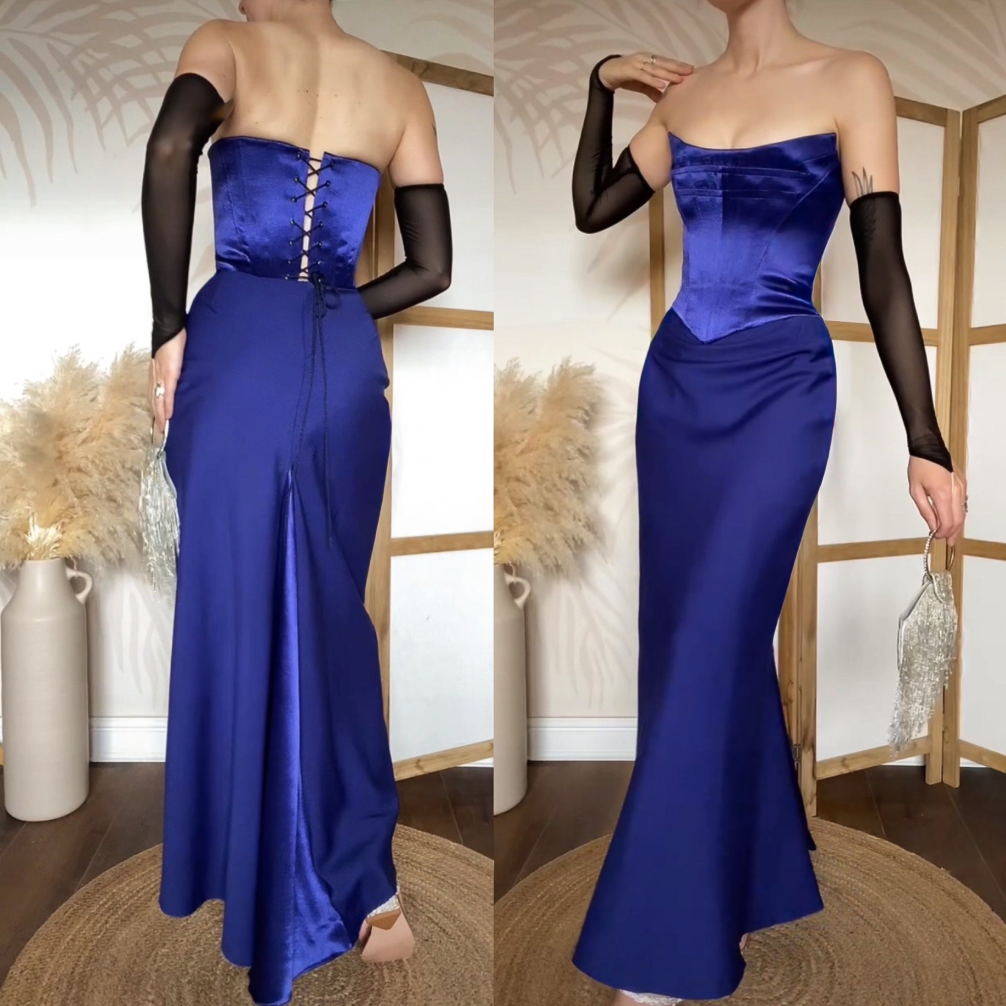 Dawn Stretton corset evening dress UK 12 – Scum Vintage