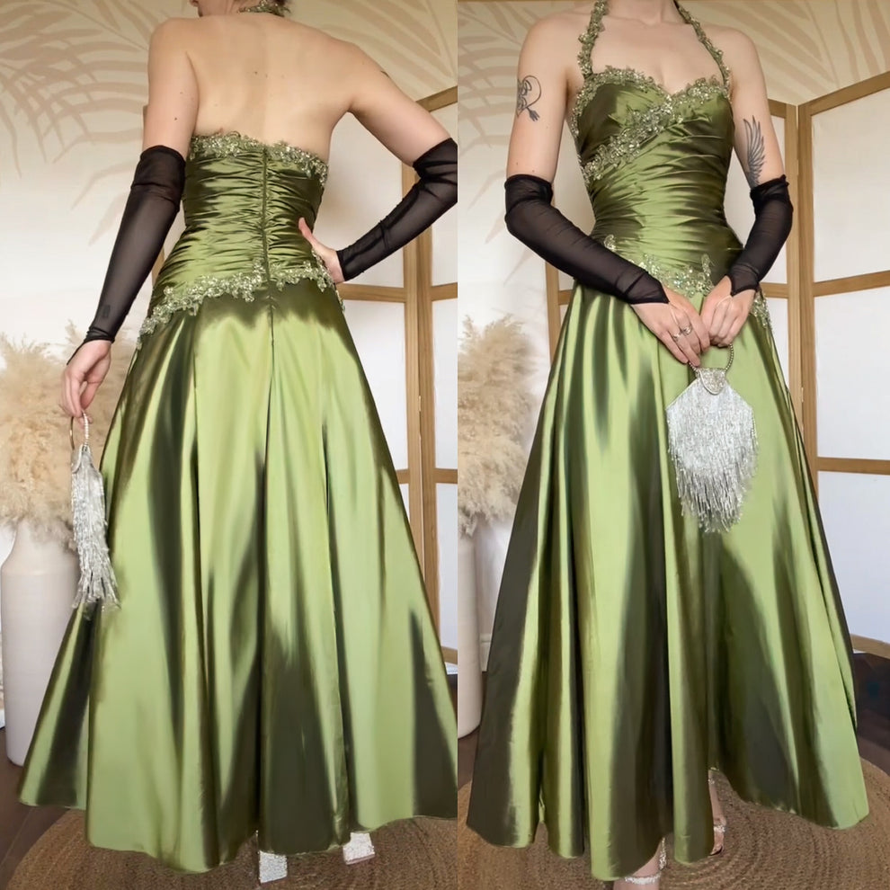 Ronald Joyce green prom dress uk 12 – Scum Vintage